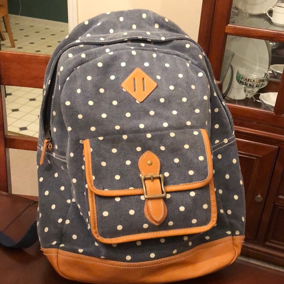 Pottery Barn Teen | Accessories | Pottery Barnteen Navy Polka Dot ...